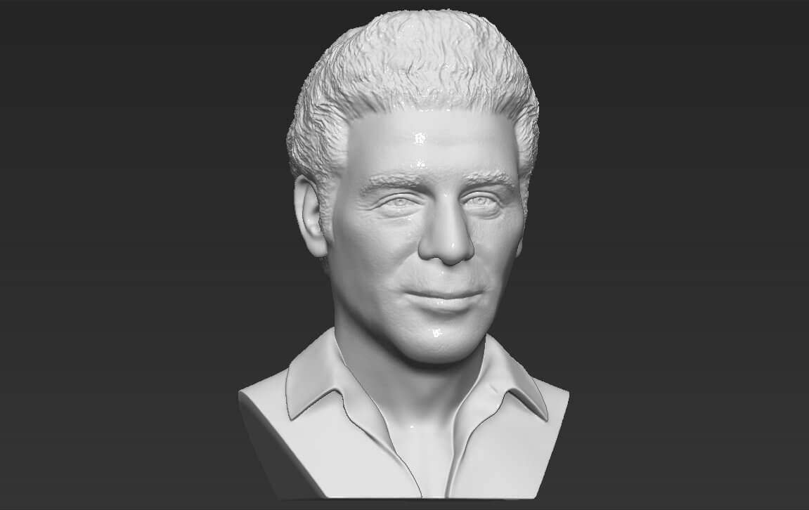 Cosmo Kramer from Seinfeld Bust - 3D Model by PrintedReality