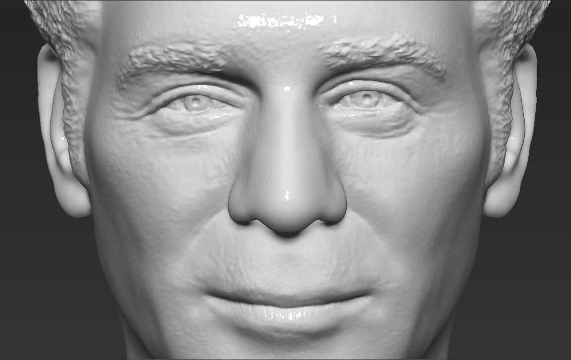 Cosmo Kramer from Seinfeld Bust - 3D Model by PrintedReality