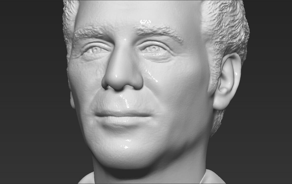 Cosmo Kramer from Seinfeld Bust - 3D Model by PrintedReality