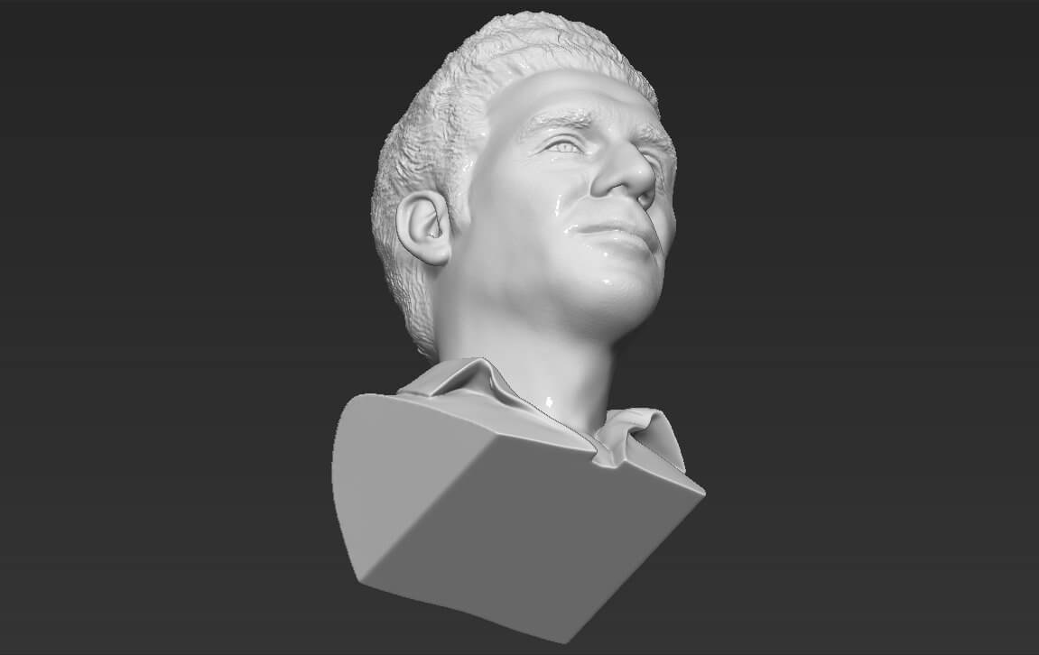 Cosmo Kramer from Seinfeld Bust - 3D Model by PrintedReality