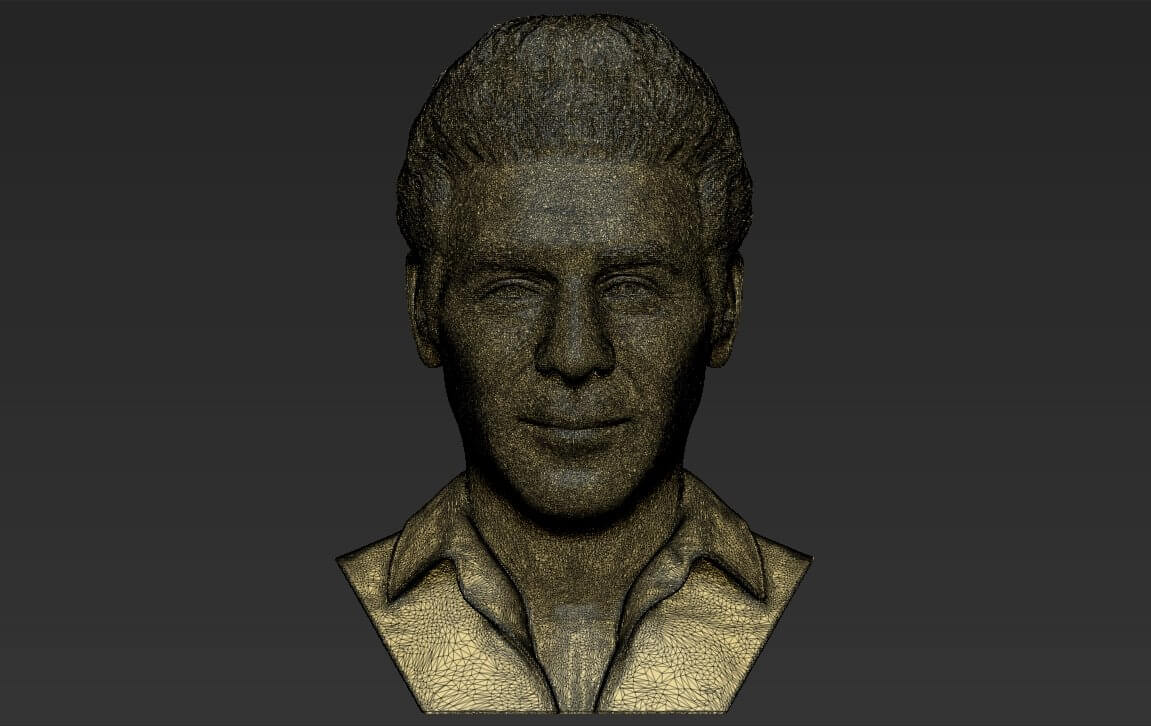 Cosmo Kramer from Seinfeld Bust - 3D Model by PrintedReality