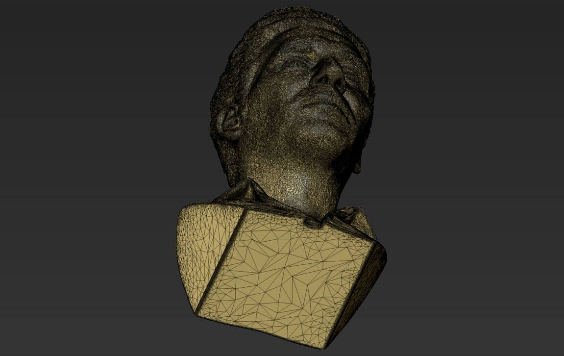 Cosmo Kramer from Seinfeld Bust - 3D Model by PrintedReality