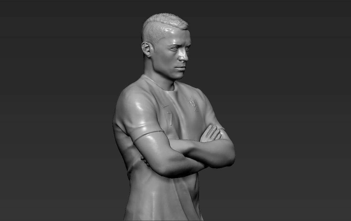 Cristiano Ronaldo in Portugal - 3D Model by PrintedReality