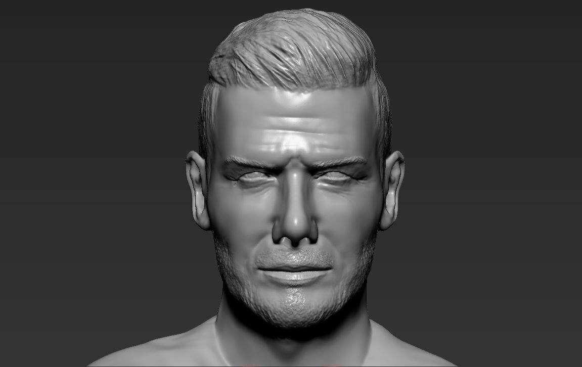 David Beckham - 3D Model by PrintedReality