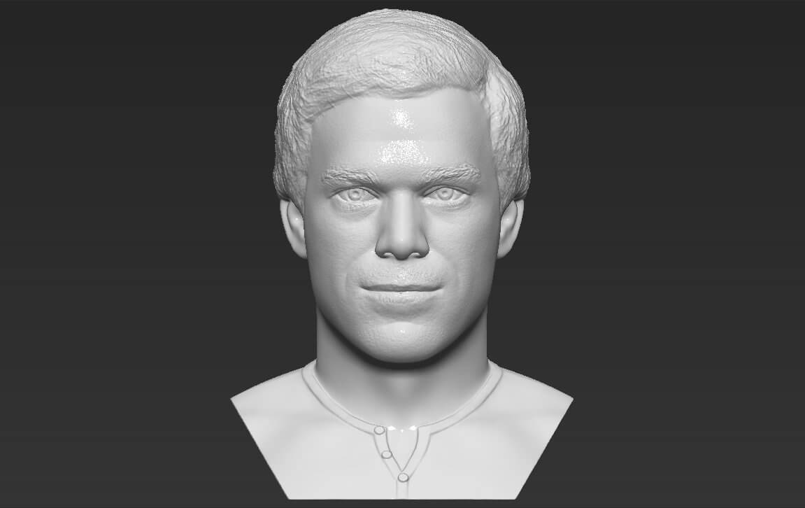 Dexter Morgan Bust - 3D Print Model by PrintedReality