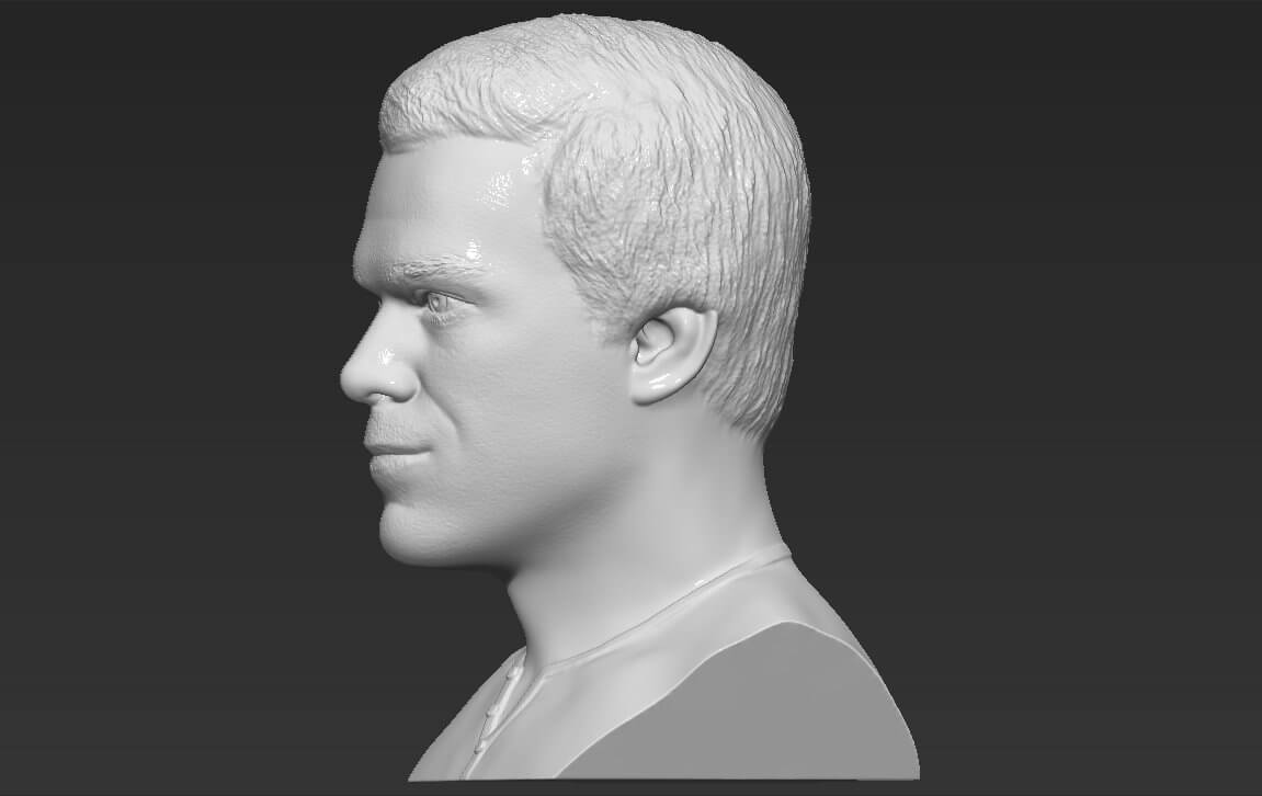 Dexter Morgan Bust - 3D Model by PrintedReality