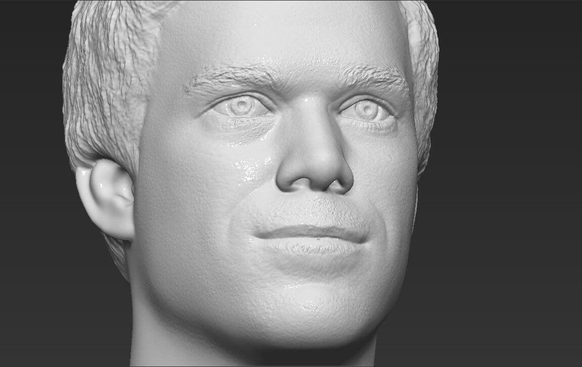 Dexter Morgan Bust - 3D Model by PrintedReality