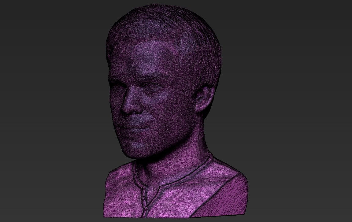 Dexter Morgan Bust - 3D Model by PrintedReality