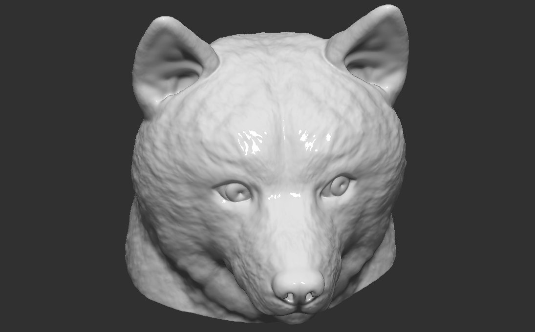 Doge Meme Shiba Inu Head - 3D Model by PrintedReality
