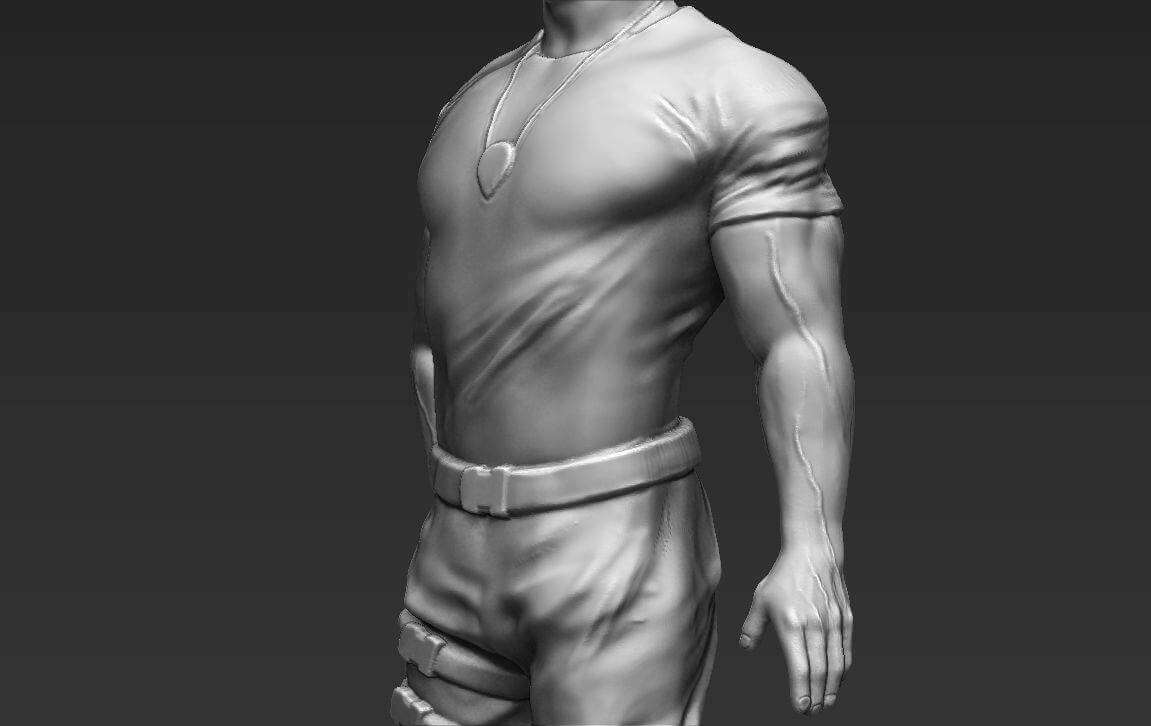 Dwayne The Rock Johnson from Fast and Furious (Full Color) - 3D Model ...