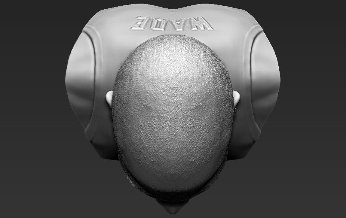 Dwyane Wade Bust - 3D Model by PrintedReality