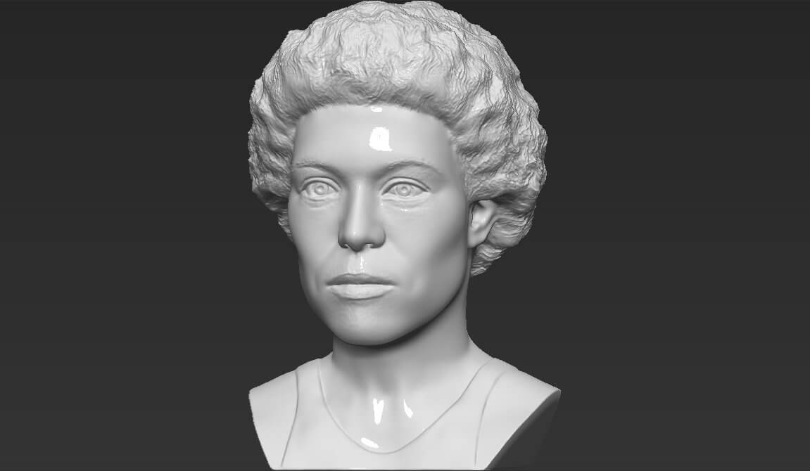 Ellen Ripley Bust - 3D Model by PrintedReality