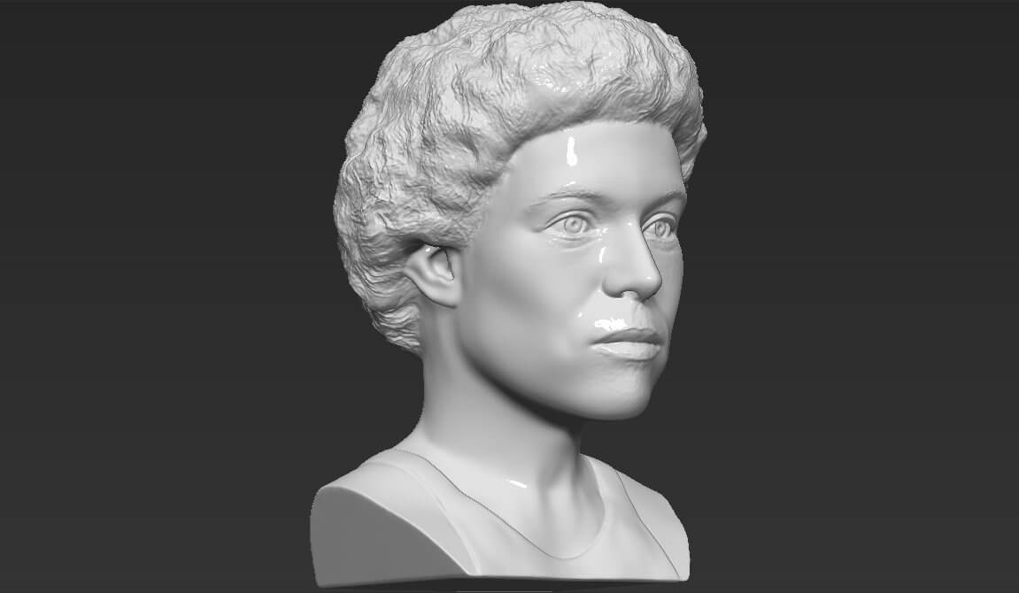 Ellen Ripley Bust - 3D Model by PrintedReality