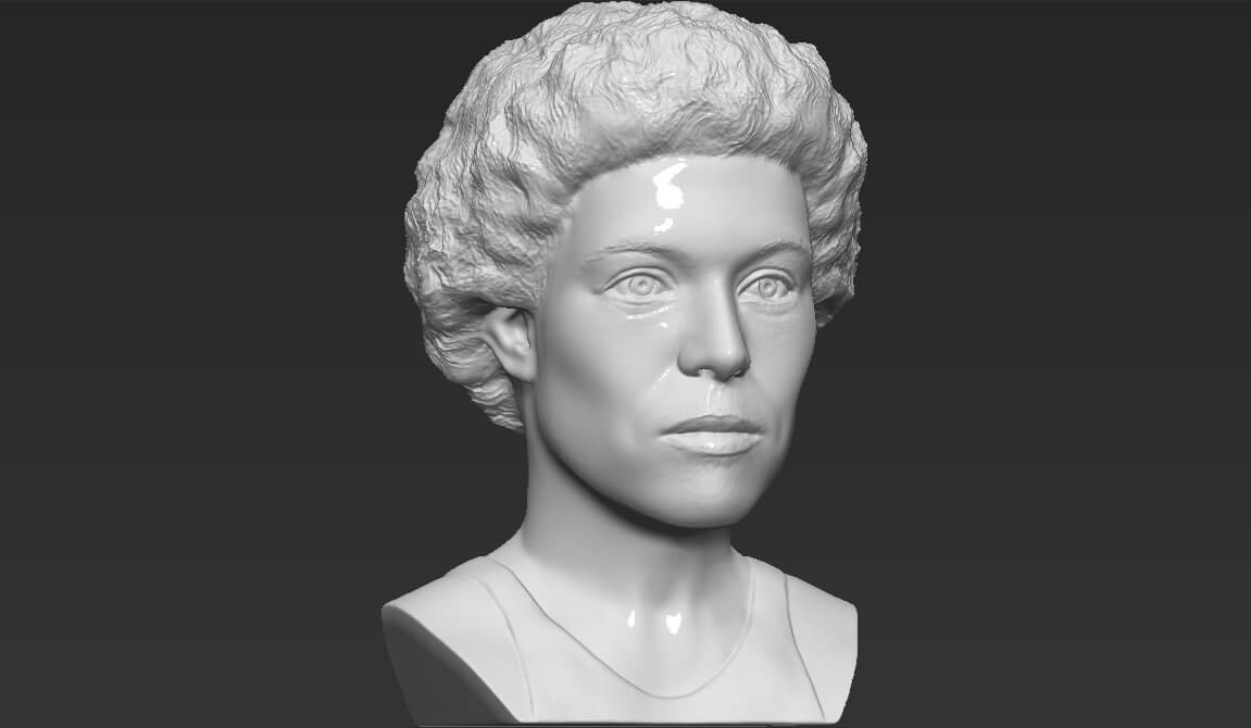 Ellen Ripley Bust - 3D Model by PrintedReality