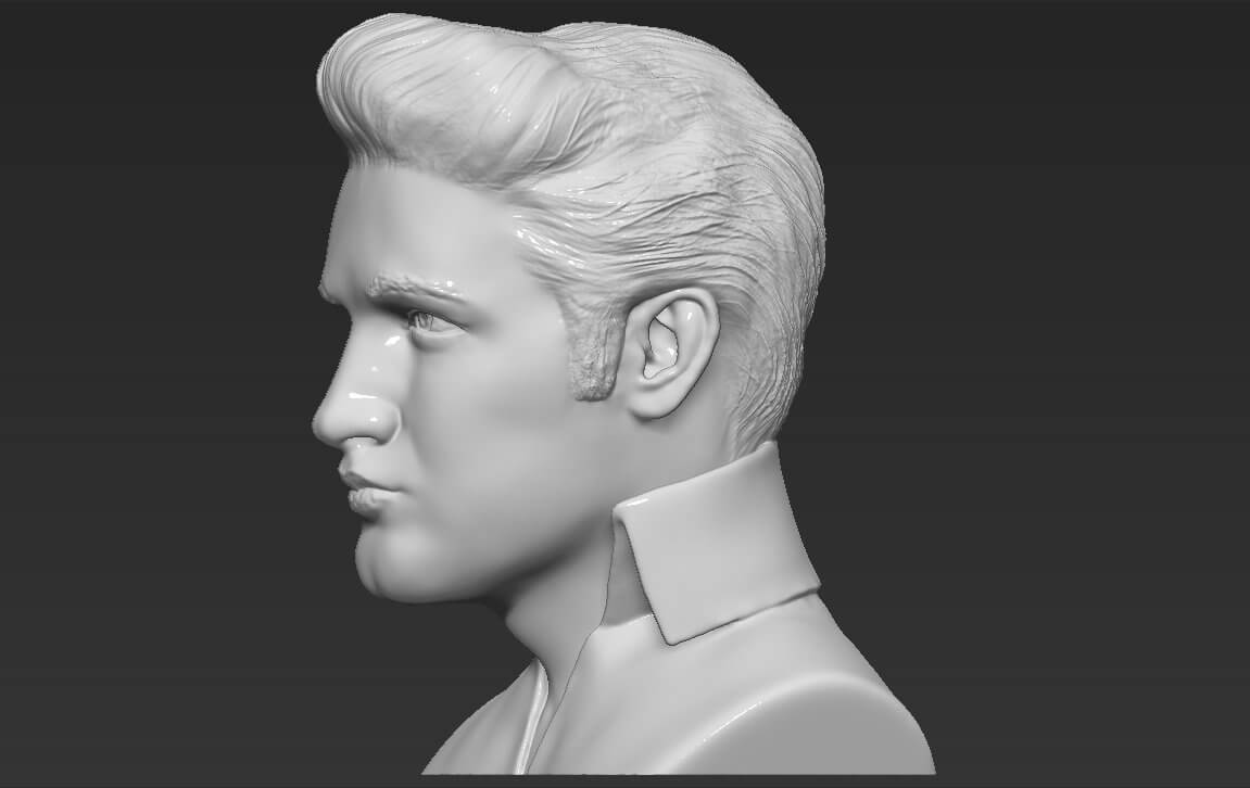 Elvis Presley Bust - 3D Model by PrintedReality