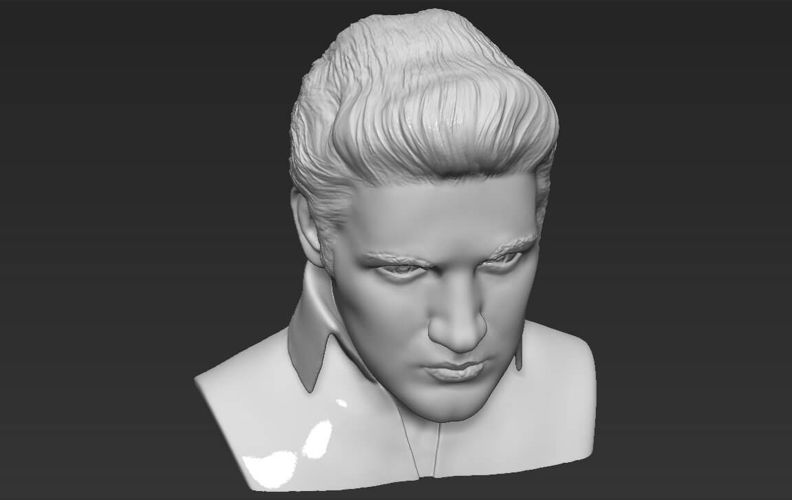 Elvis Presley Bust - 3D Model by PrintedReality