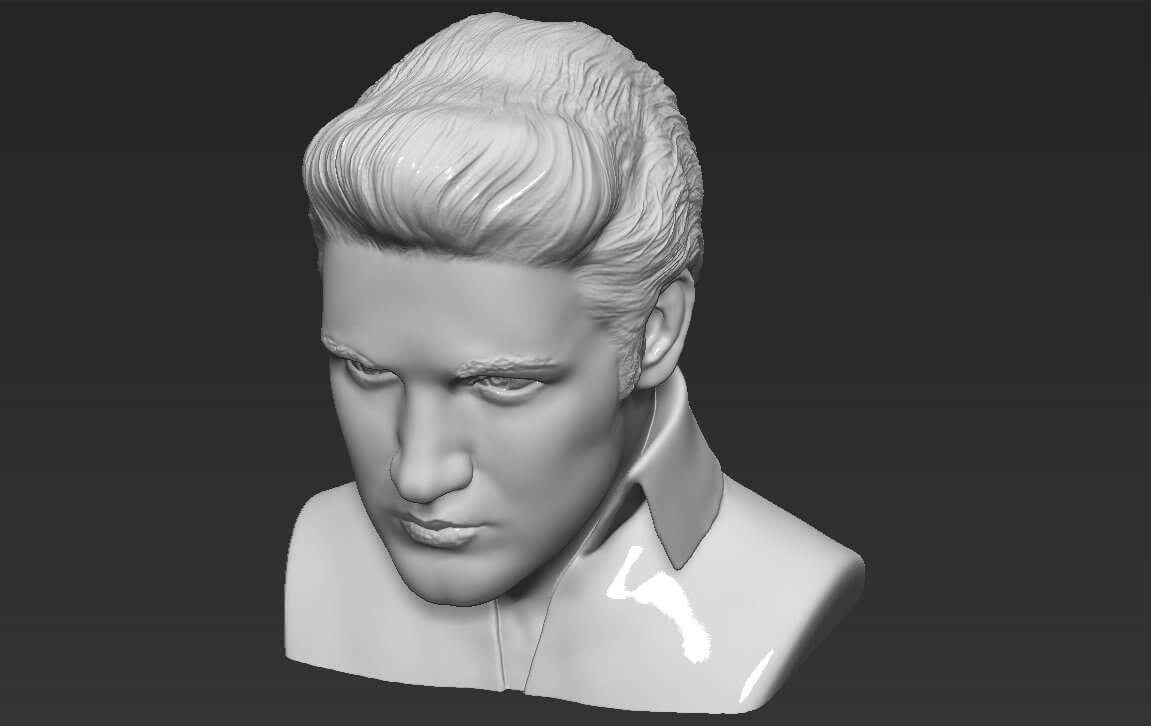 Elvis Presley Bust - 3D Model by PrintedReality