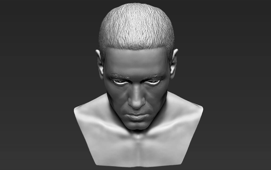 Eminem Bust - 3D Model by PrintedReality