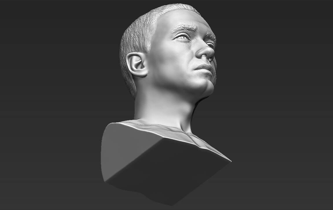 Eminem Bust - 3D Model by PrintedReality