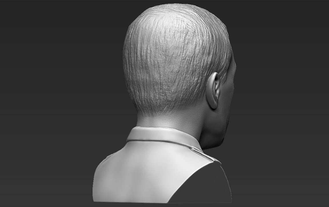 Hans Landa Bust - 3D Model by PrintedReality