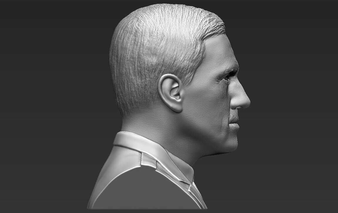 Hans Landa Bust - 3D Model by PrintedReality