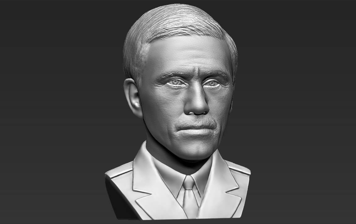 Hans Landa Bust - 3D Model by PrintedReality