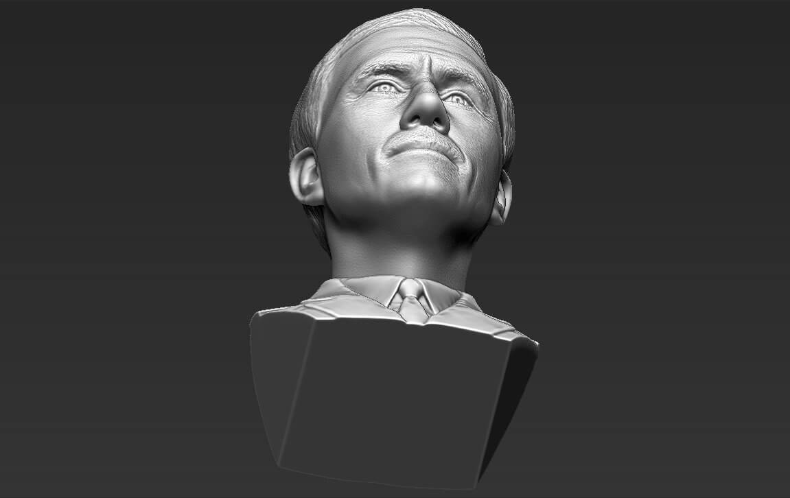 Hans Landa Bust - 3D Model by PrintedReality