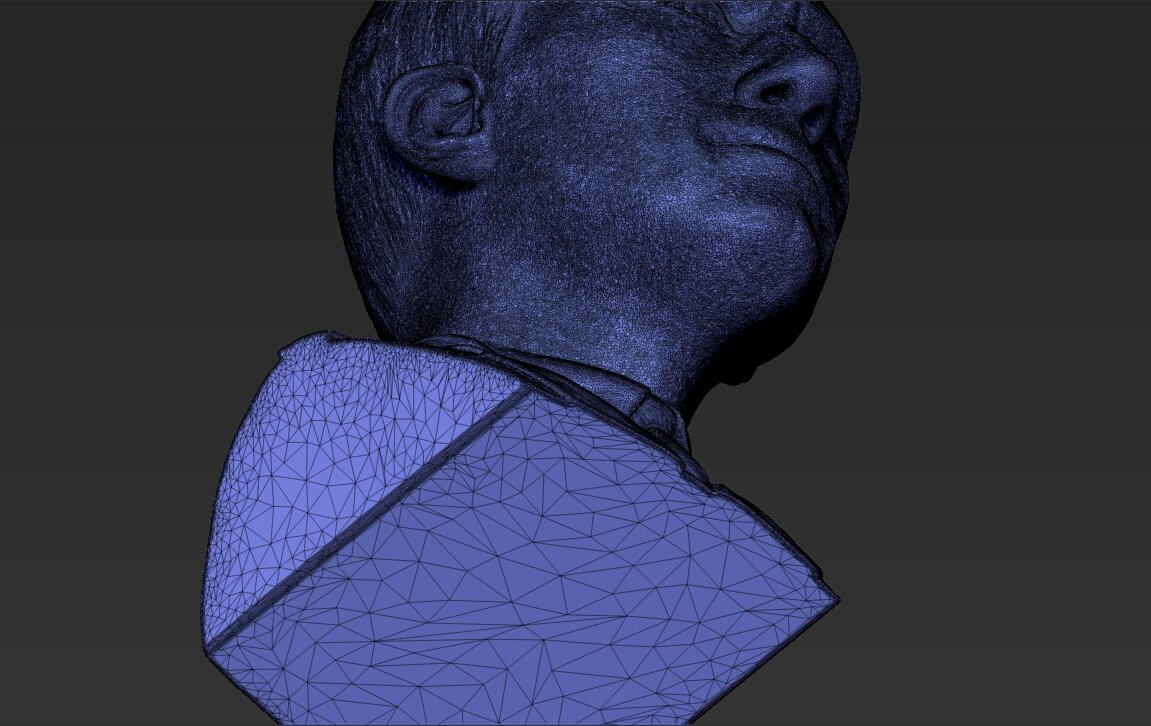 Hans Landa Bust - 3D Model by PrintedReality