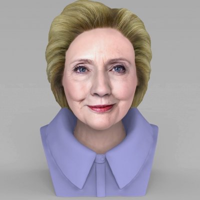 Hillary Clinton Bust (Full Color) - 3D Model by PrintedReality