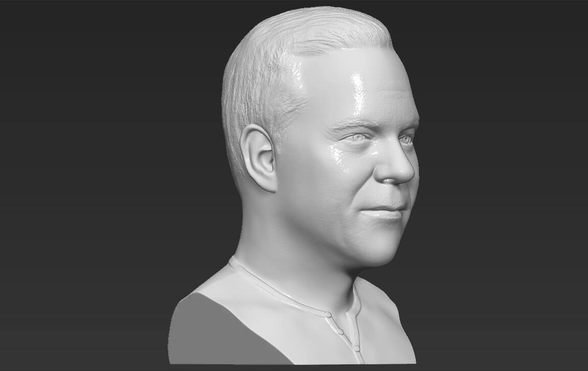 Jack Bauer Bust - 3D Model by PrintedReality