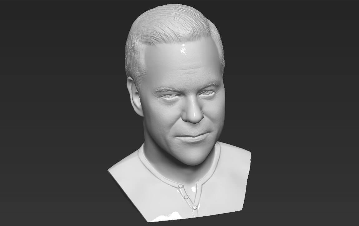 Jack Bauer Bust - 3D Model by PrintedReality