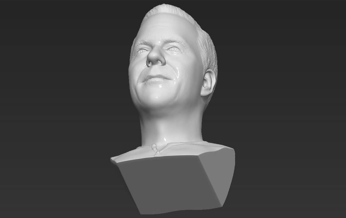 Jack Bauer Bust - 3D Model by PrintedReality