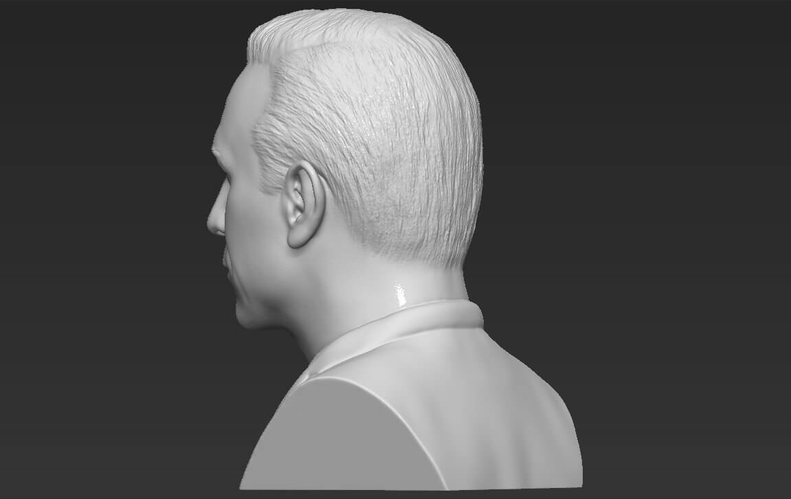James Bond Daniel Craig Bust - 3D Model by PrintedReality