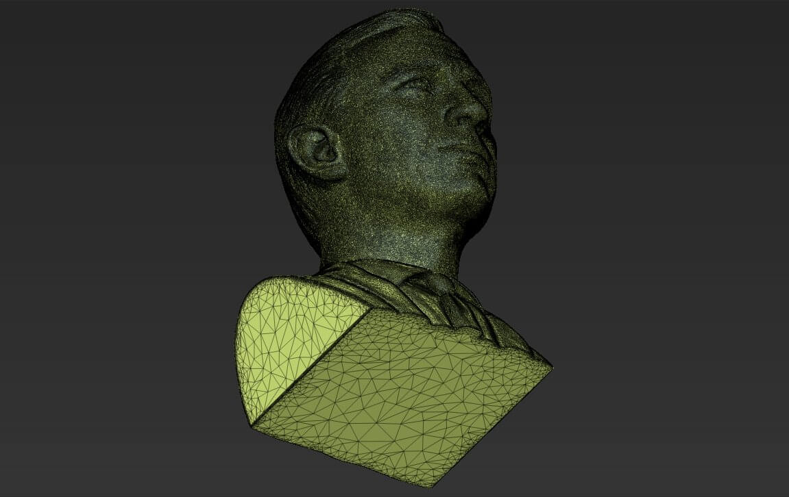 James Bond Daniel Craig Bust - 3D Model by PrintedReality