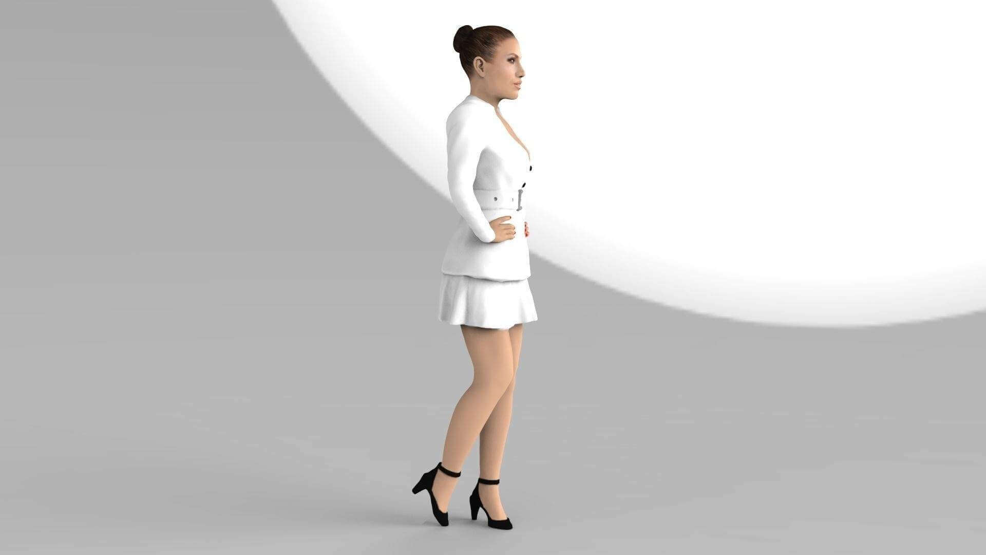 Jennifer Lopez (Full Color) - 3D Model by PrintedReality