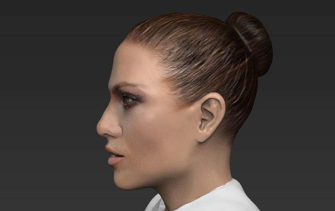Jennifer Lopez (Full Color) - 3D Model by PrintedReality