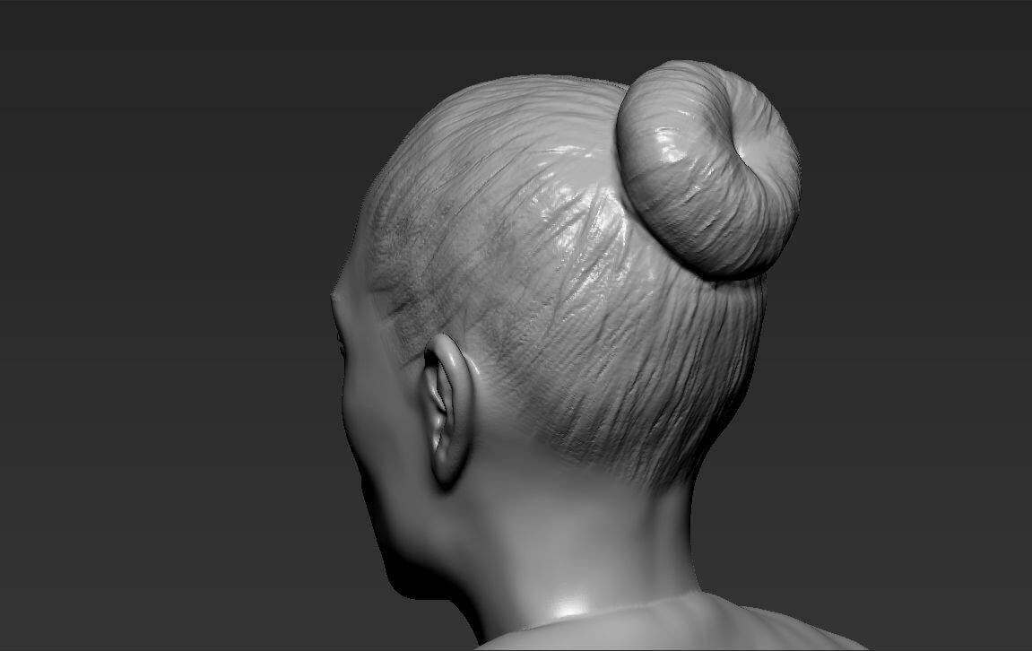 Jennifer Lopez (Full Color) - 3D Model by PrintedReality