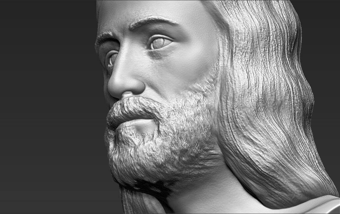 Jesus Reconstruction Based On Shroud of Turin - 3D Model by PrintedReality