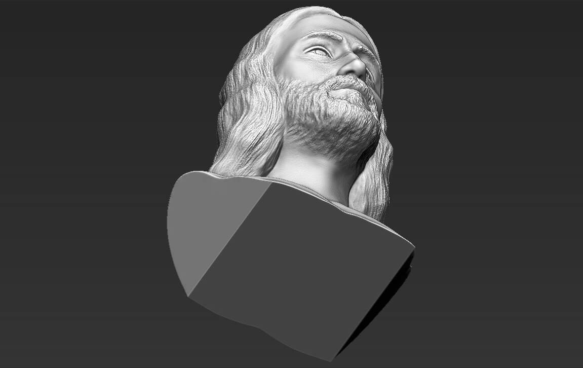 Jesus Reconstruction Based On Shroud of Turin - 3D Model by PrintedReality