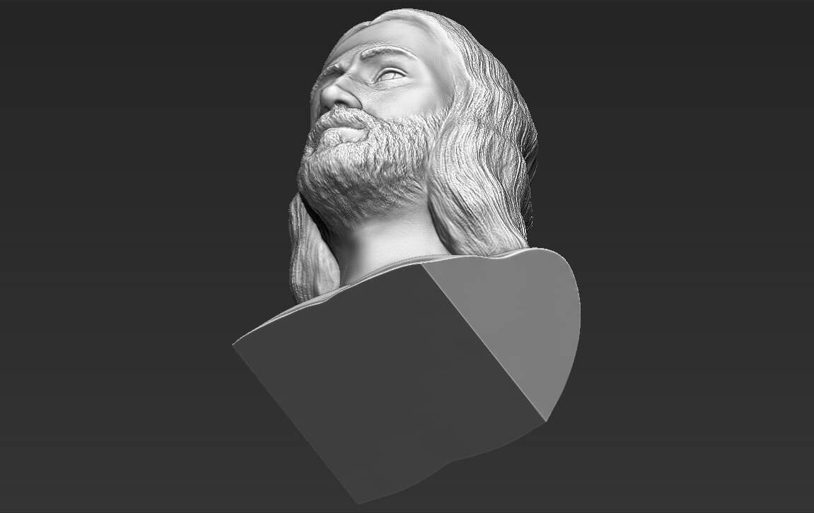 Jesus Reconstruction Based On Shroud of Turin - 3D Model by PrintedReality