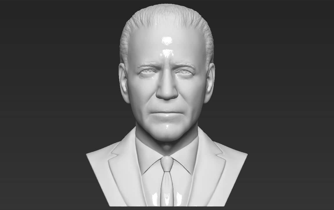 Joe Biden Bust - 3D Model by PrintedReality