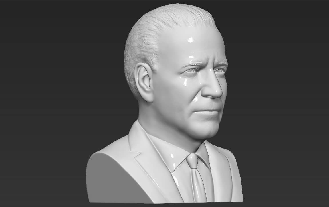 Joe Biden Bust - 3D Model by PrintedReality