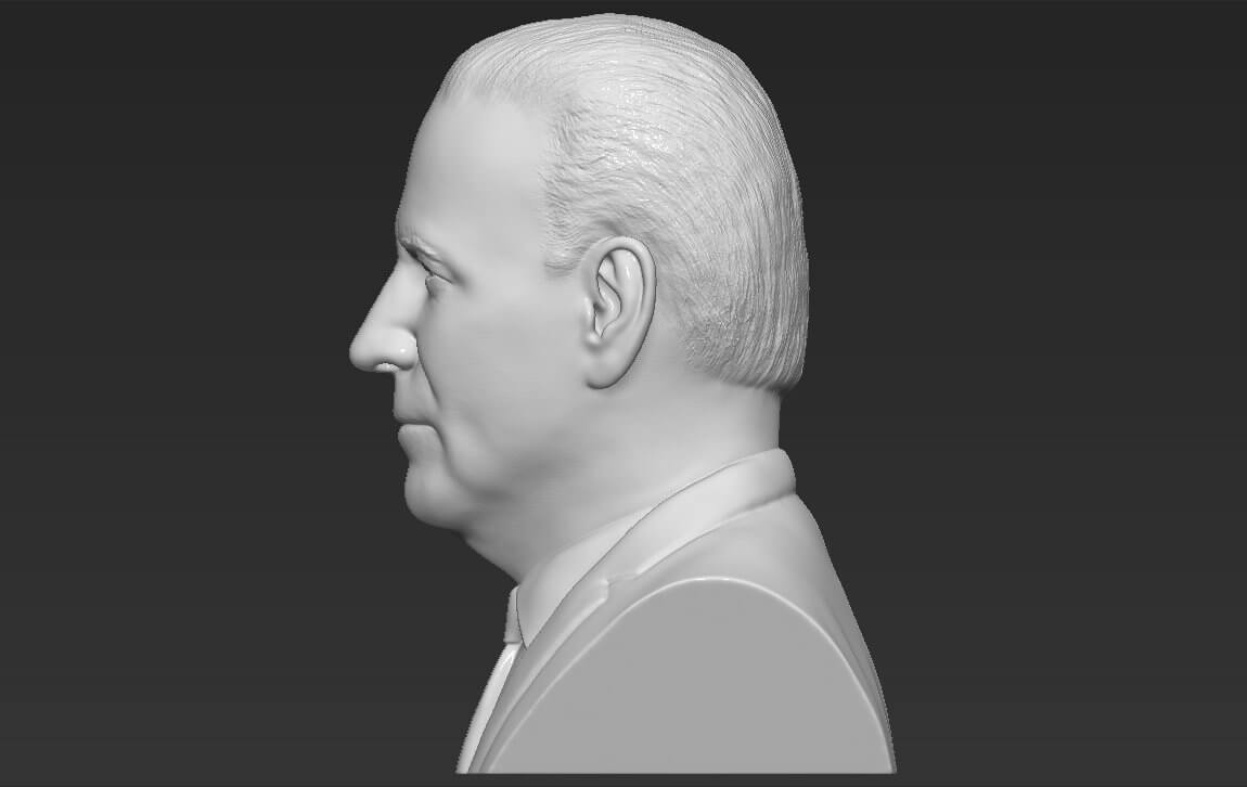 Joe Biden Bust (Full Color) - 3D Model by PrintedReality