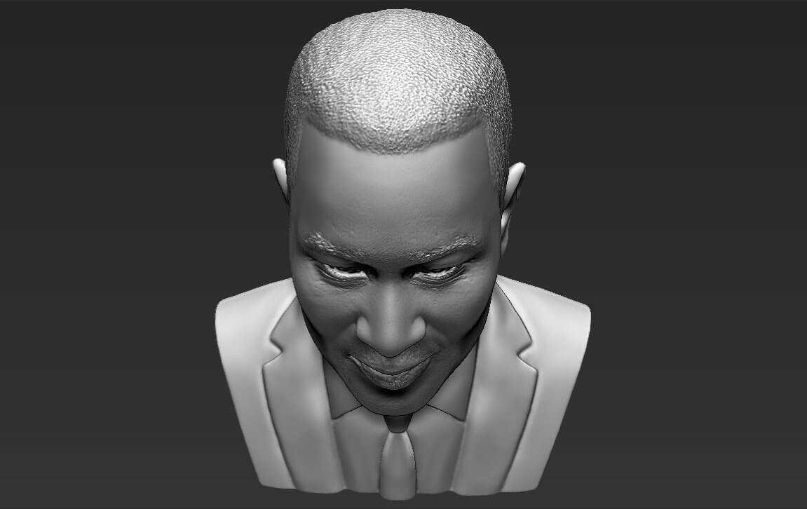 John Legend Bust - 3D Model by PrintedReality