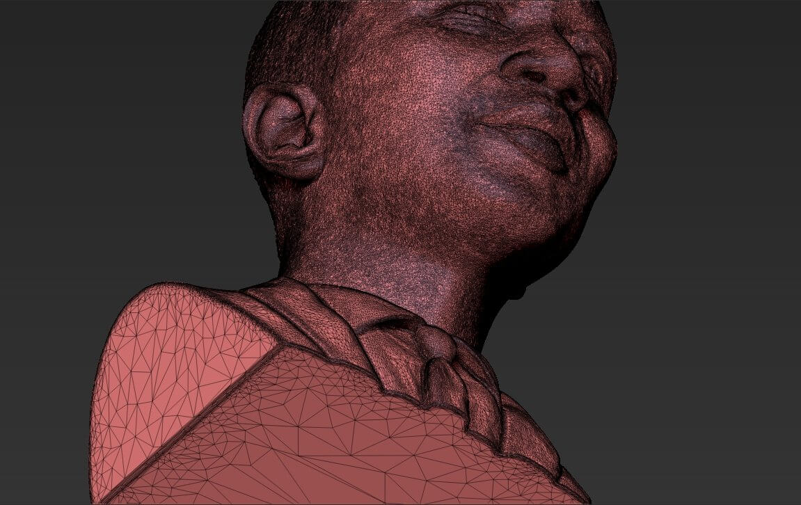 John Legend Bust - 3D Model by PrintedReality