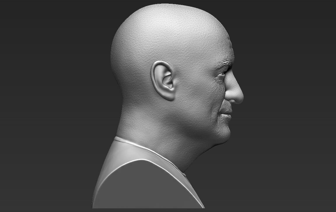 John Locke from Lost Bust - 3D Model by PrintedReality