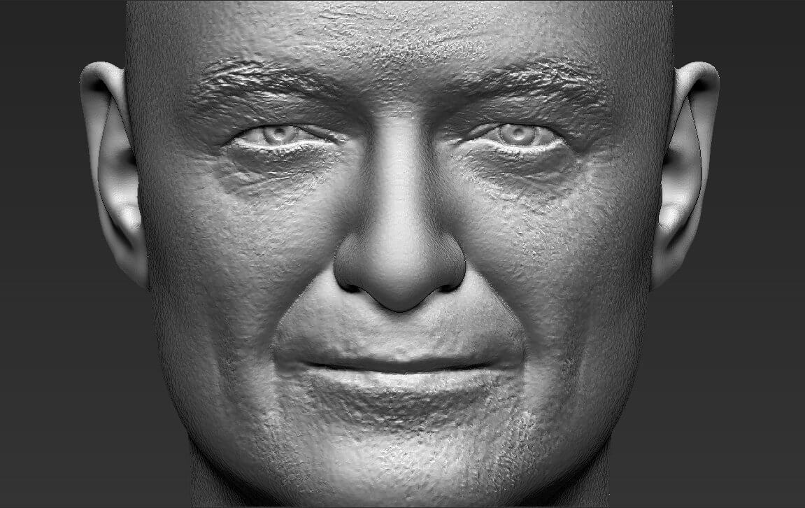 John Locke from Lost Bust - 3D Model by PrintedReality