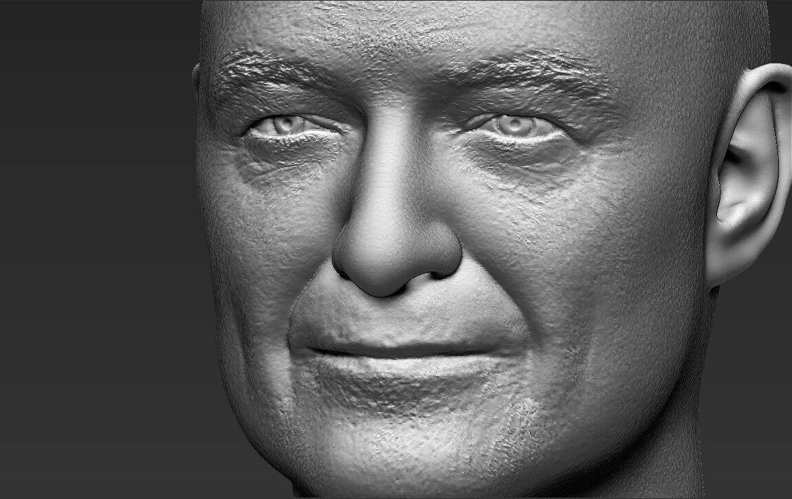 John Locke from Lost Bust - 3D Model by PrintedReality