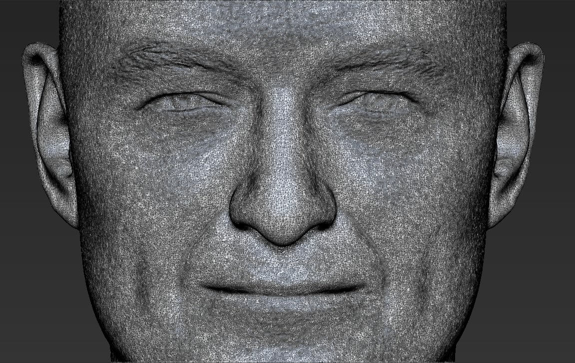 John Locke from Lost Bust - 3D Model by PrintedReality