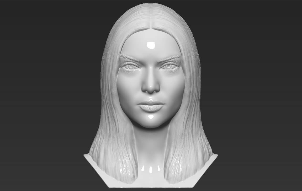 Kendall Jenner Bust - 3D Print Model by PrintedReality